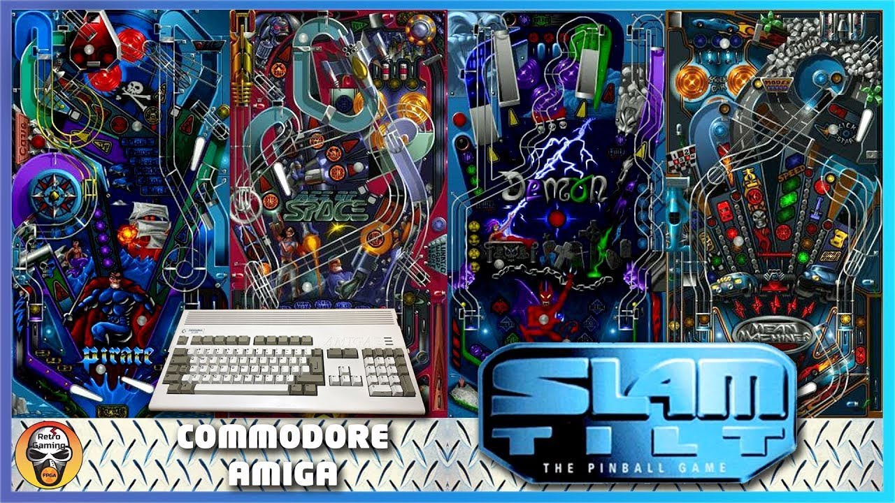 Slam Tilt - Commodore Amiga gameplay on Mister FPGA - YouTube