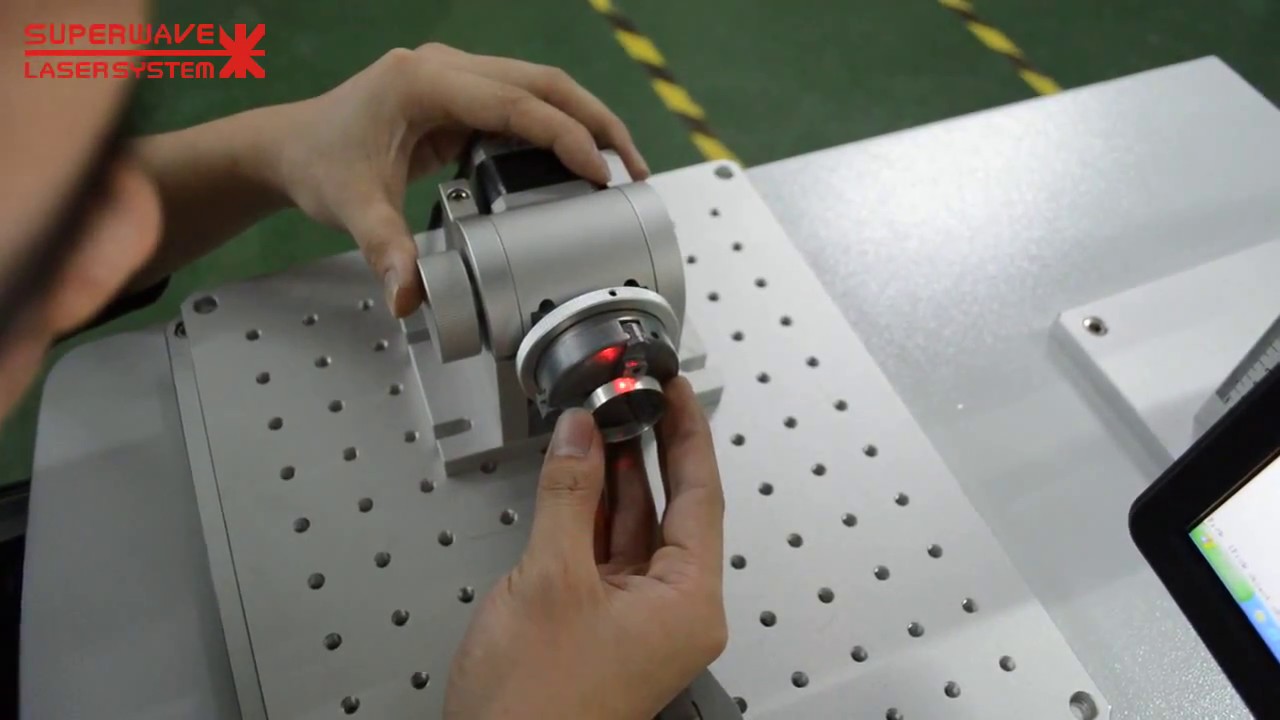 How to use the rotary marking?-fiber laser marking machine - YouTube