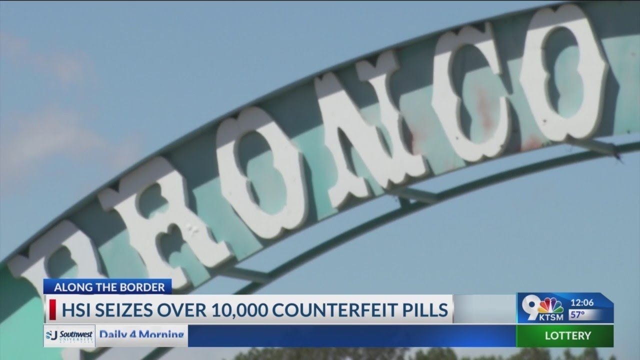 HSI seizes over 10,000 counterfeits pills - YouTube