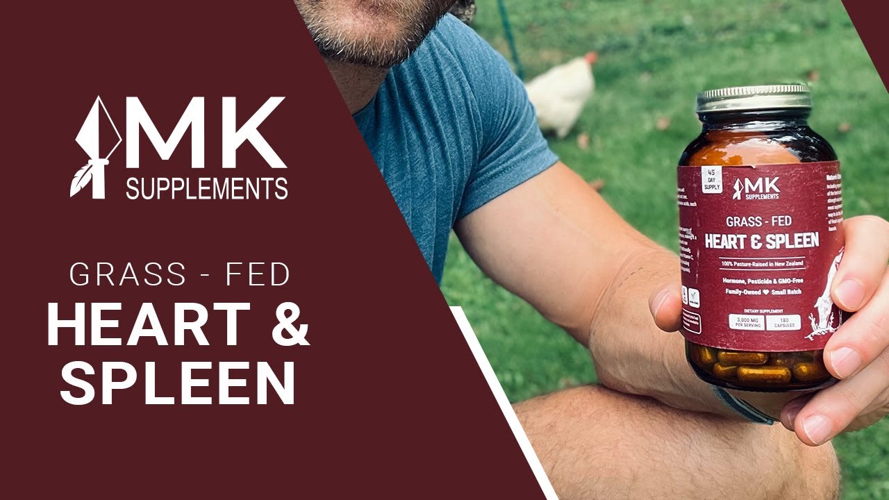 MK Supplements Grass-Fed Beef Heart & Spleen - YouTube