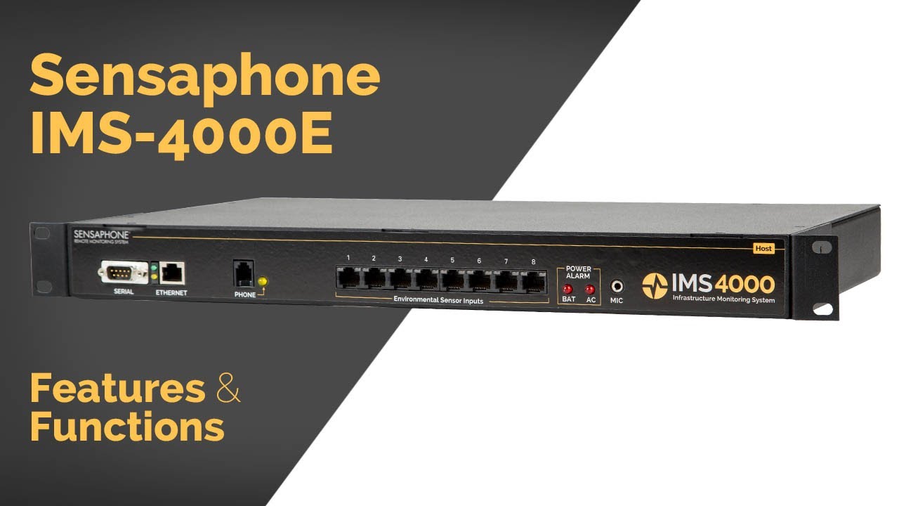 Sensaphone IMS-4000E Remote Monitoring System - YouTube