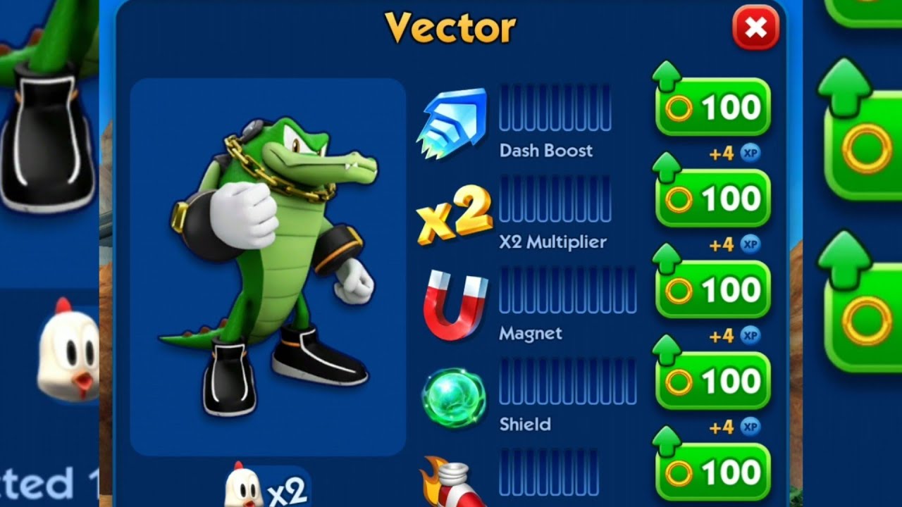 SONIC DASH | VECTOR UNLOCKED GAMEPLAY - YouTube