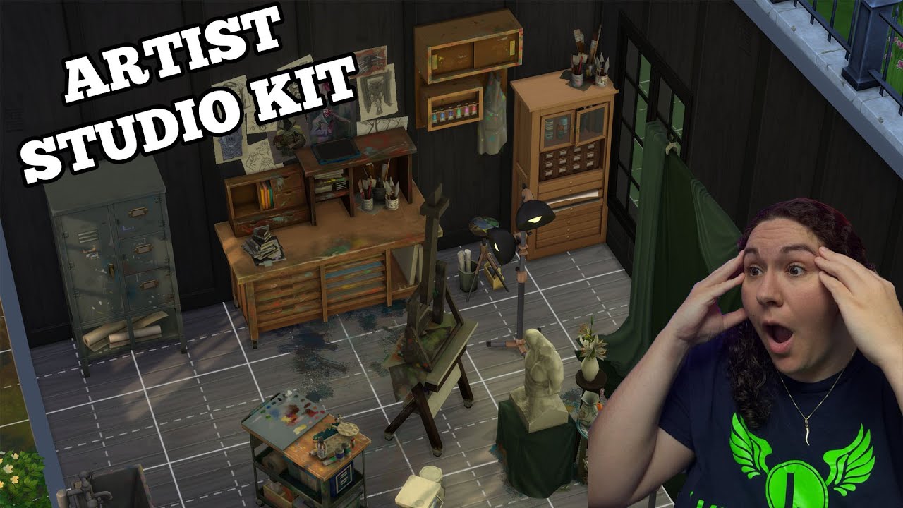 MIND-BLOWING Features In The SIMS 4 ARTIST STUDIO KIT Revealed - YouTube