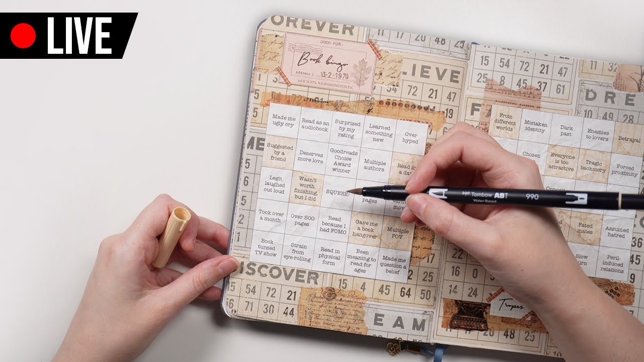 🔴 Updating my reading journal 💜 Journal With Me - YouTube