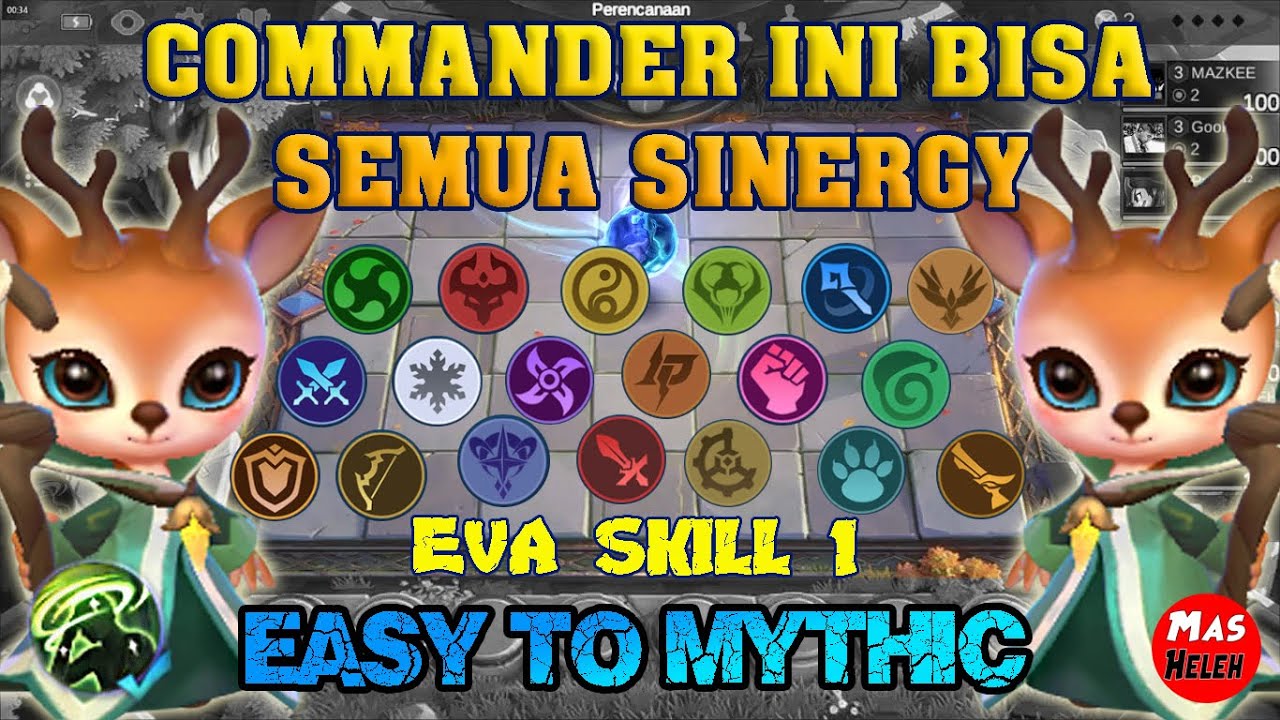 CARA MAIN EVA SKILL 1 UPDATE TERBARU MAGIC CHESS -- COCOK BUAT YANG ...