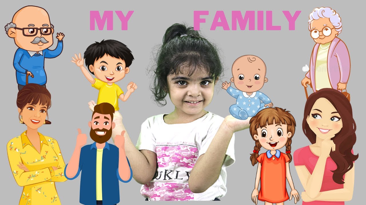My Family | Family Members | Pre-school Learning | With Aima Amin - YouTube