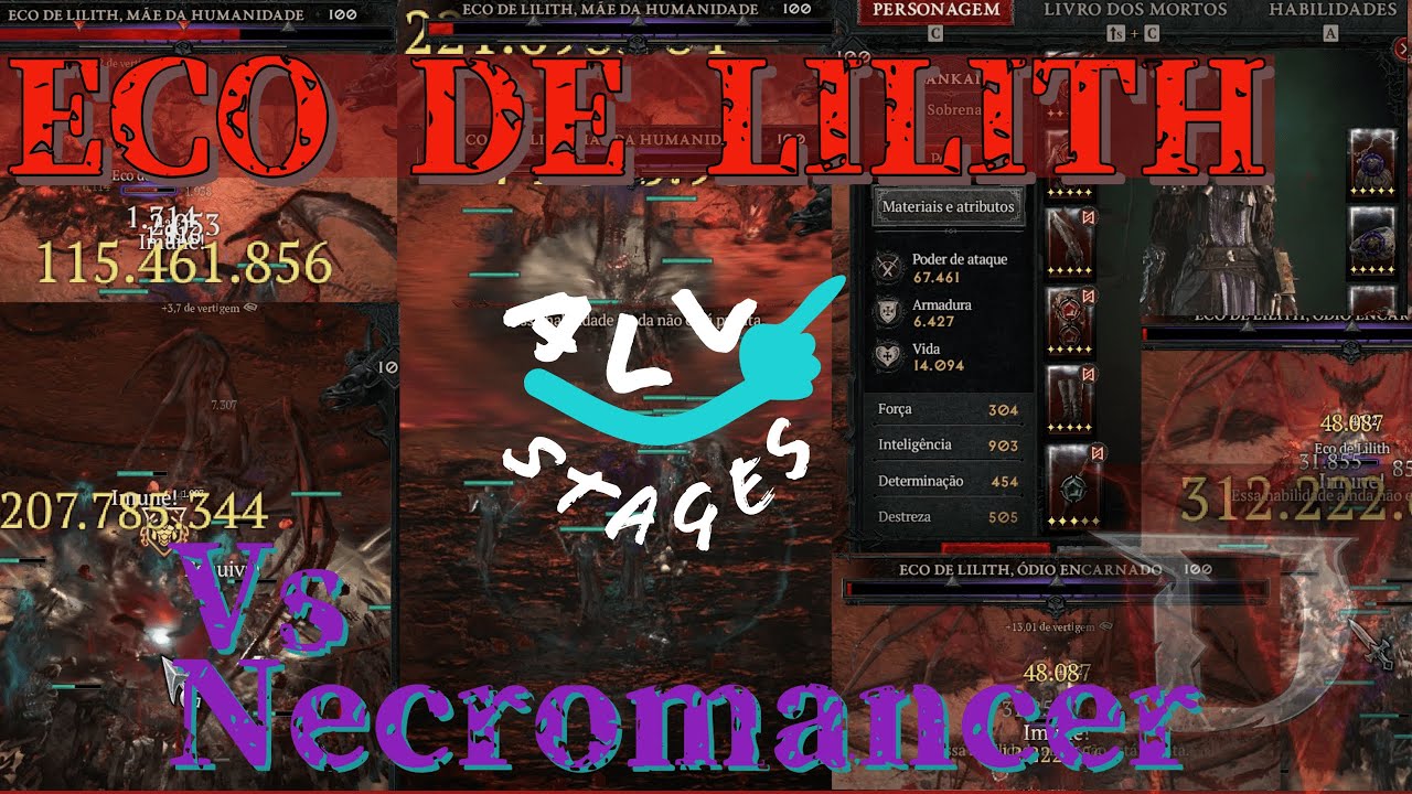 Uber Lilith All Stages Vs Necromancer Tryhard Diablo 4 - YouTube