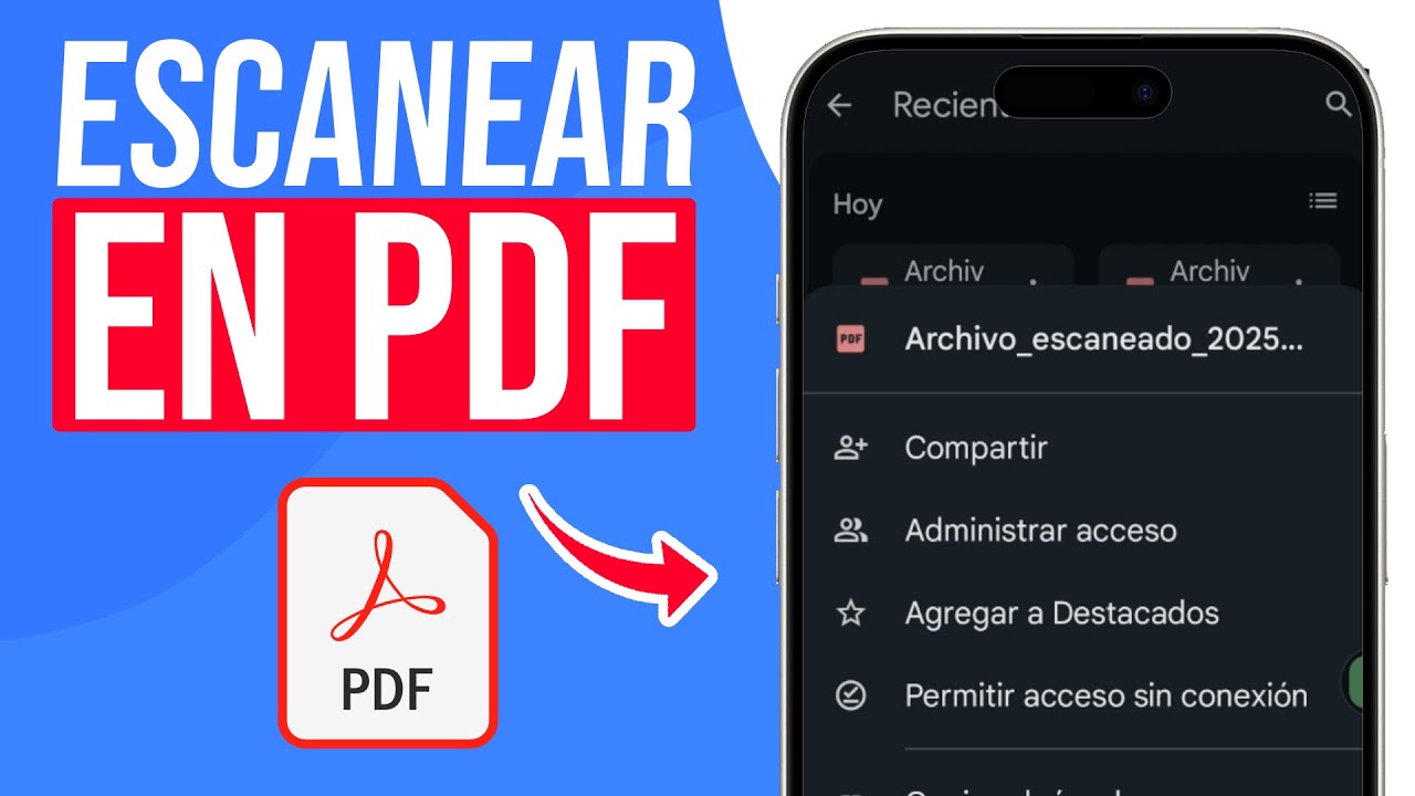 Como ESCANEAR un DOCUMENTO y PASARLO a PDF - Paso a Paso - YouTube