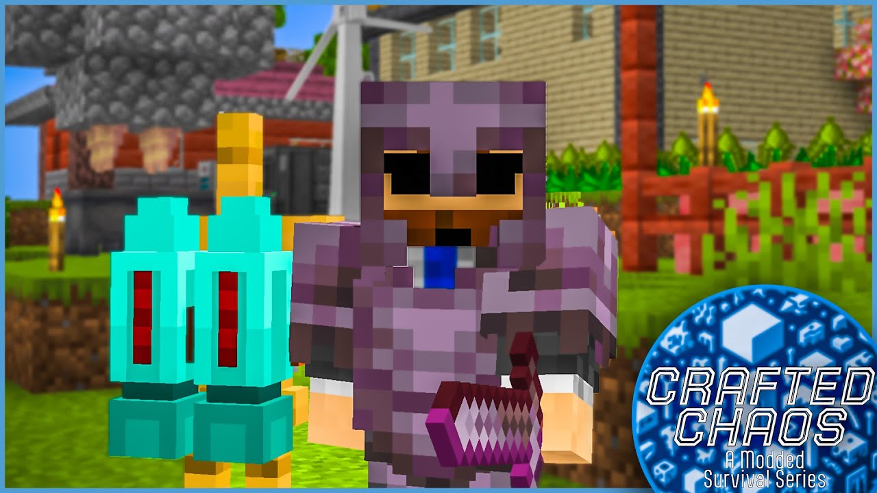 "Netherite Armor & JETPACKS!" Crafted Chaos! [Ep17] - YouTube