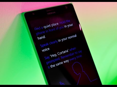 Hey Cortana demo using a Lumia 930 + Denim update