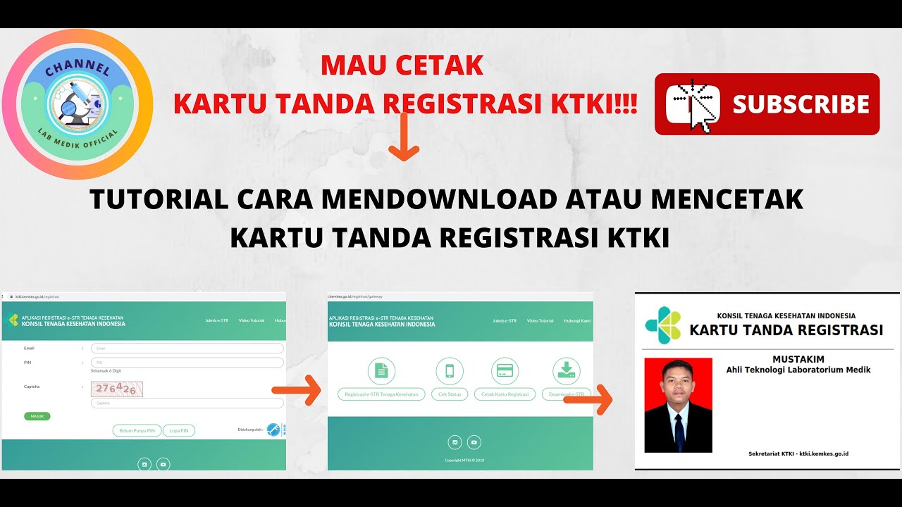 Tutorial Cara Mendownload atau Mencetak Kartu Tanda Registrasi KTKI ...