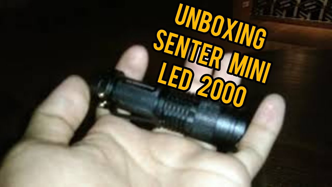 Unboxing Senter Mini Pocketman Led 2000 Lumens - YouTube