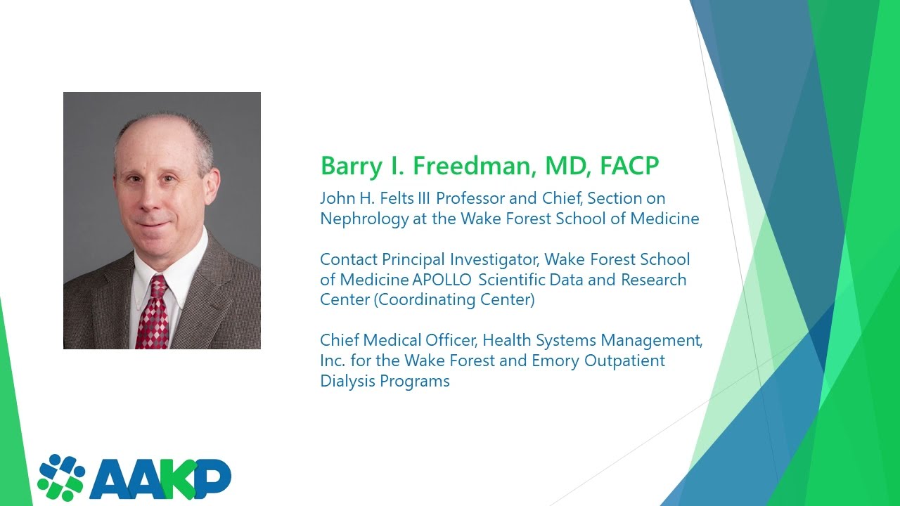Role of the APOL1 Gene in Kidney Disease | Barry Freedman, MD - YouTube
