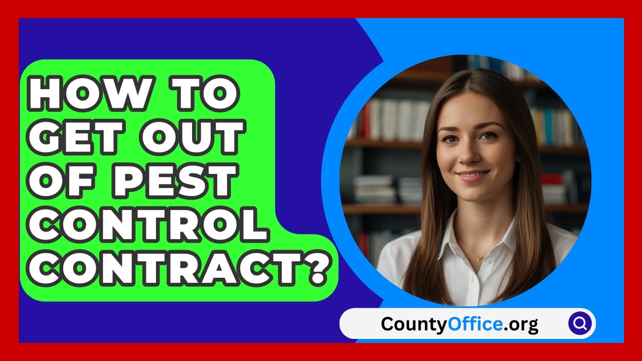 How To Get Out Of Pest Control Contract? - CountyOffice.org - YouTube