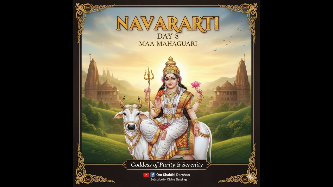 Navaratri Day 8: Goddess Mahagauri "Om Shakthi Darshan" - YouTube