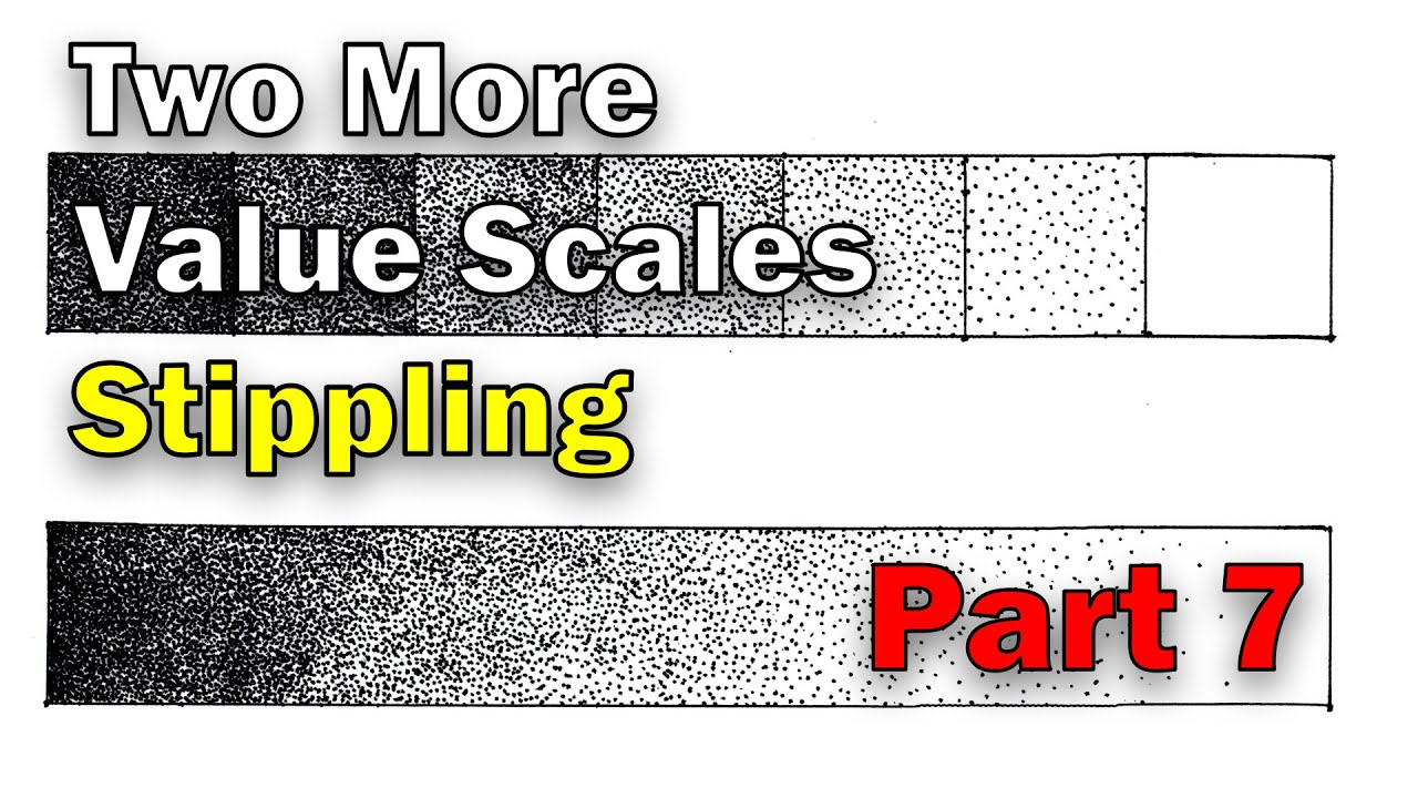 Stippling - Using Dots to Create Value - Part 7 - YouTube
