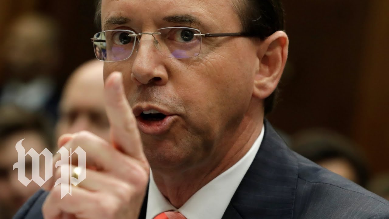 Rod J. Rosenstein holds a news conference - YouTube