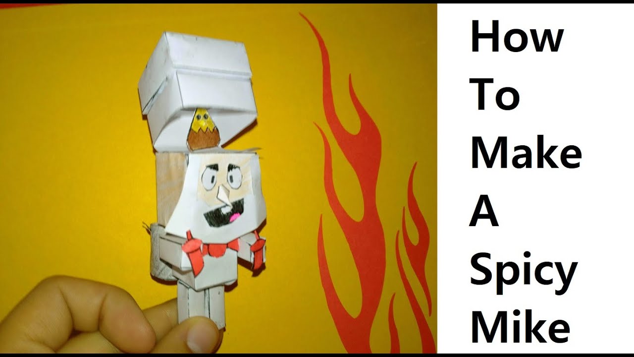 How to make a paper Spicy Mike (Brawl Stars ) Papercraft toy. Easy to ...