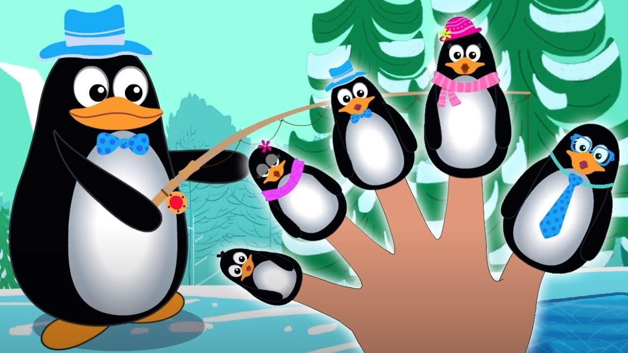 Penguin Finger Family 🐧 + More 3D Songs for Children | Kids Song ...
