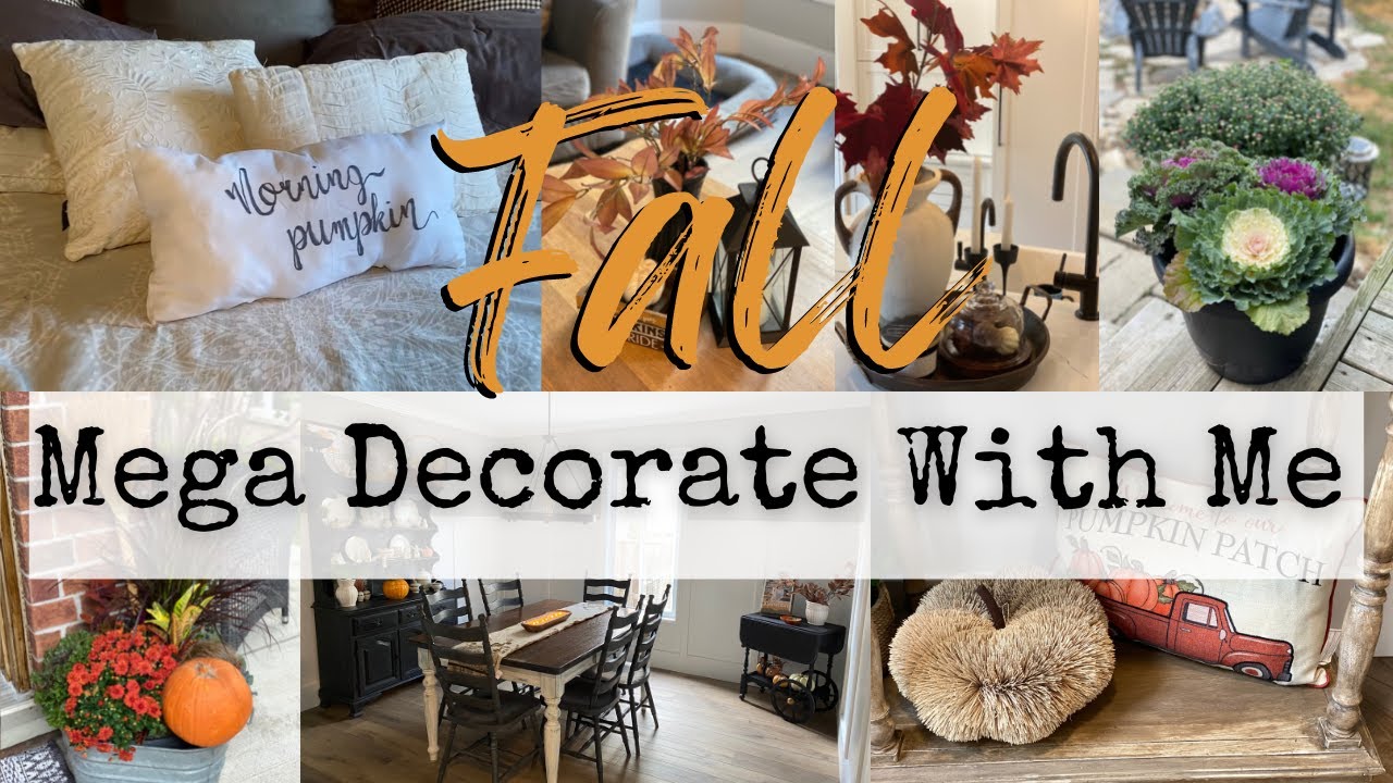 Mega Fall Decorate With Me 2022 | Whole Home Fall Decorating Ideas ...