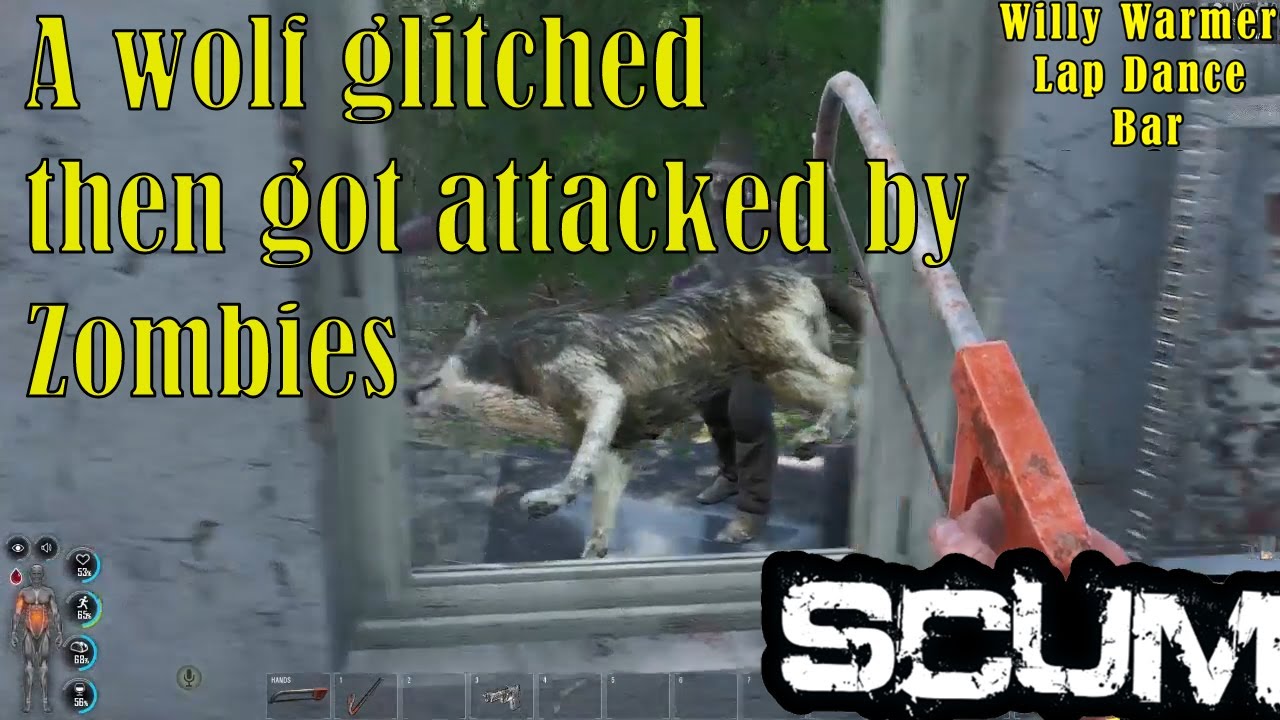 Wolf glitching and getting attacked by zombies - SCUM 0.6 - YouTube