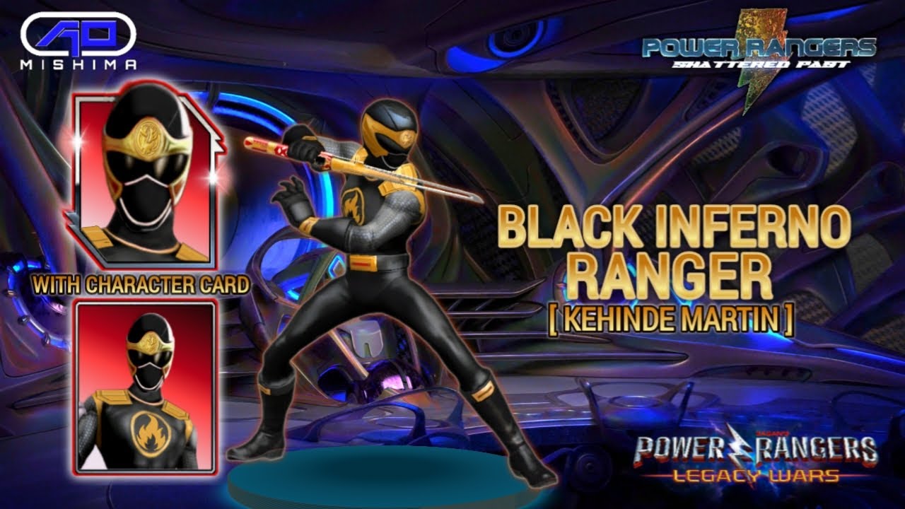 Black Inferno Ranger (Kehinde Martin) with Character Card - YouTube