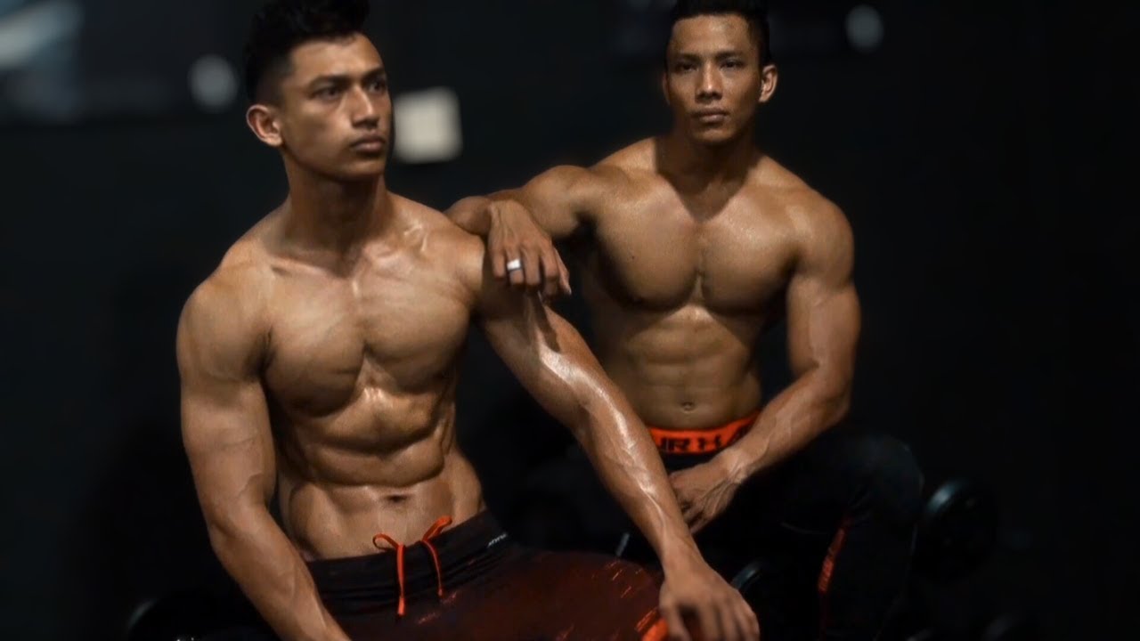 Two Young Men Showing Good Shaped Muscles - YouTube