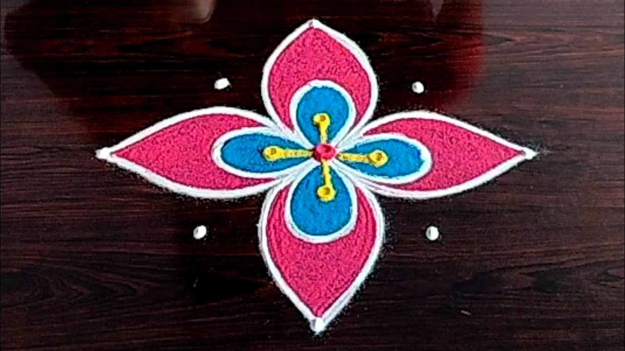 Simple Rangoli/Small Rangoli/Easy Rangoli/Latest Rangoli/ Muggulu ...