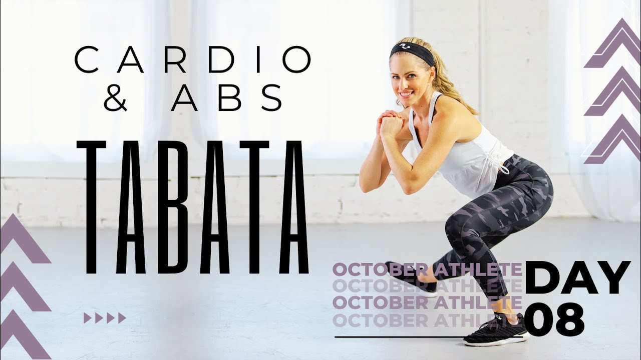 Cardio & Abs Tabata Workout | Home Workout for Core & Cardio - YouTube