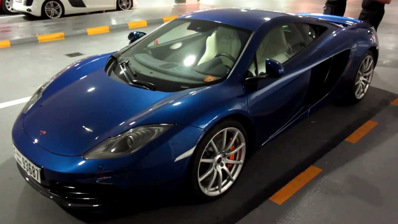 McLaren MP4-12C azure blue - YouTube