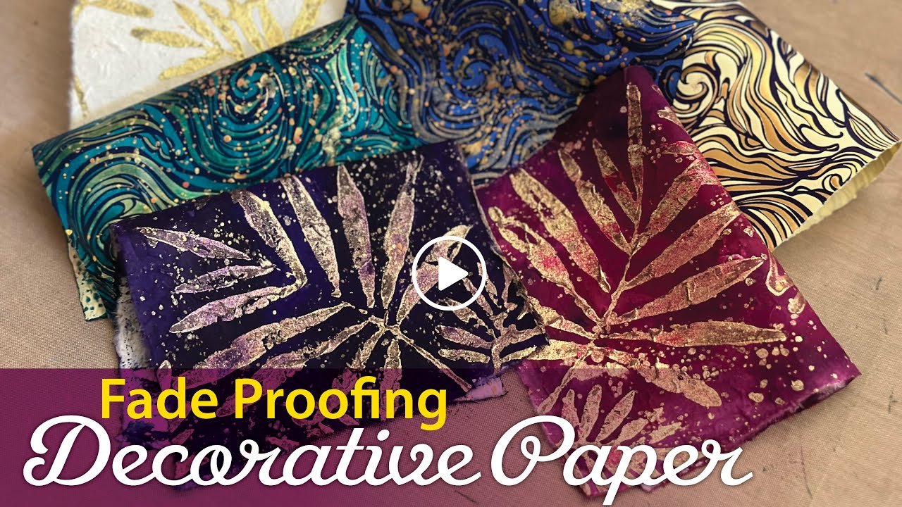 Fade-Proofing Decorative Paper for Collage–Tutorial Tidbits - YouTube