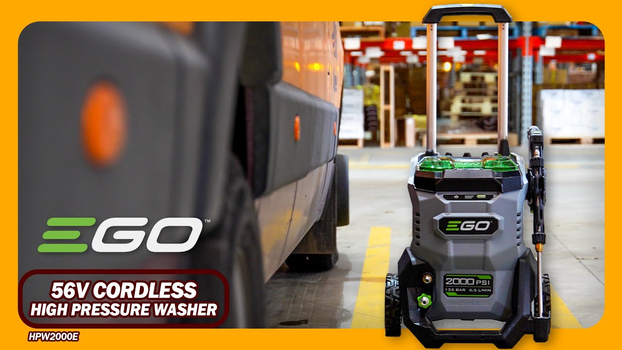 EGO 56V Brushless Cordless High Pressure Washer Skin - HPW2000E - YouTube