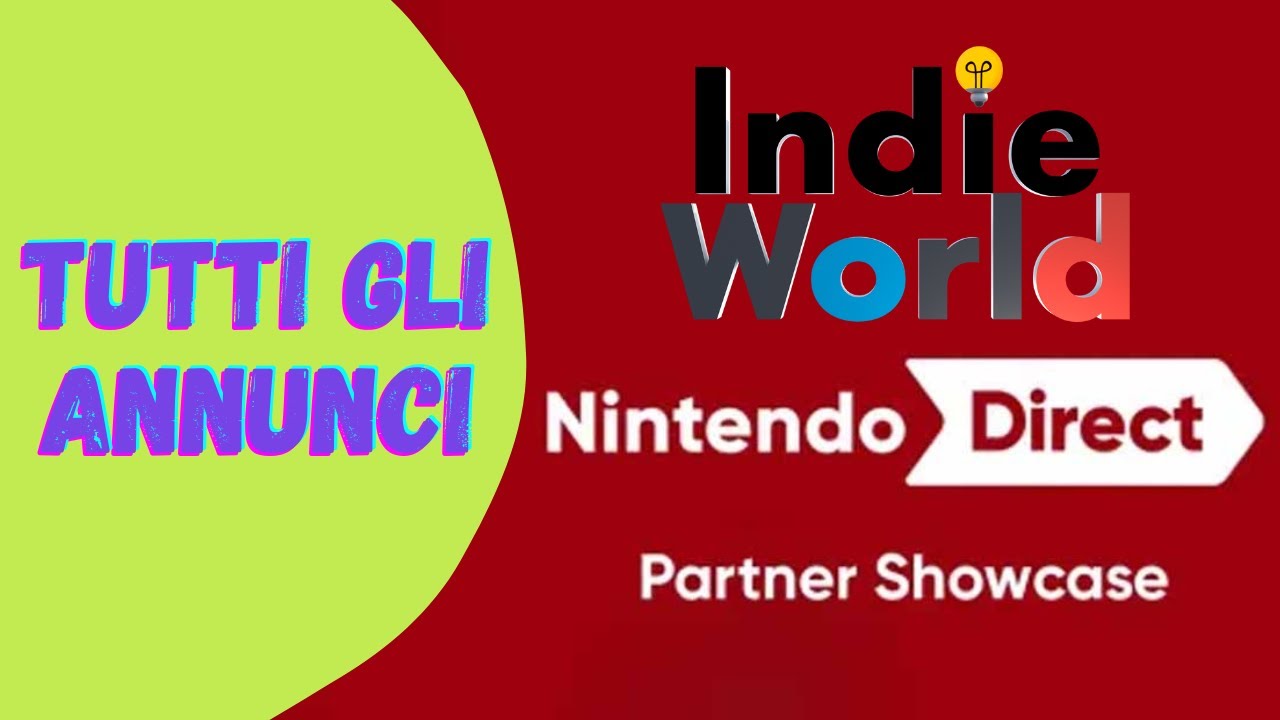 INDIE WORLD e NINTENDO DIRECT: PARTNER SHOWCASE 27/08/2024 - Reaction e ...