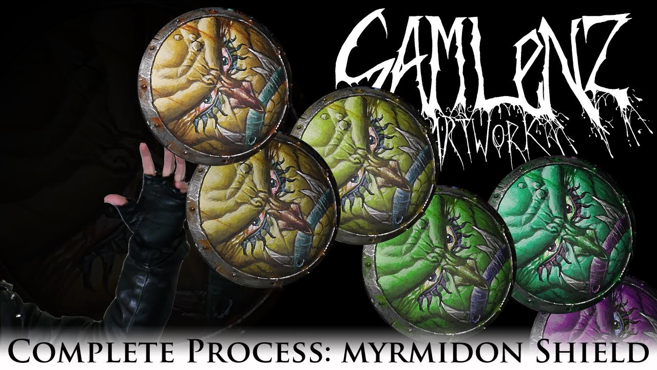 Ogroid myrmidon shield full cut - YouTube