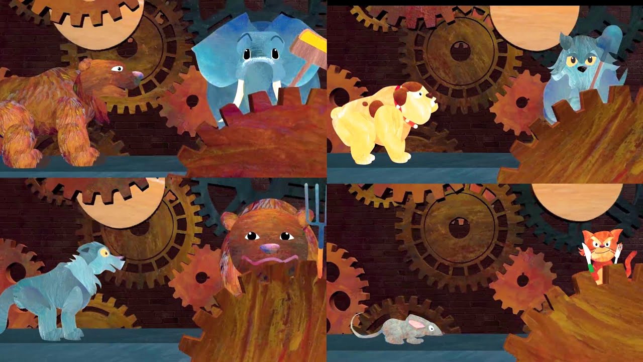 COMPILATION VIDEO EFFECTS+HICKORY DICKORY DOCK FALLING DOWN ANIMALS ...