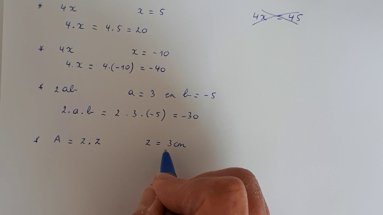 Getalwaarde van een eenterm en een veelterm - YouTube