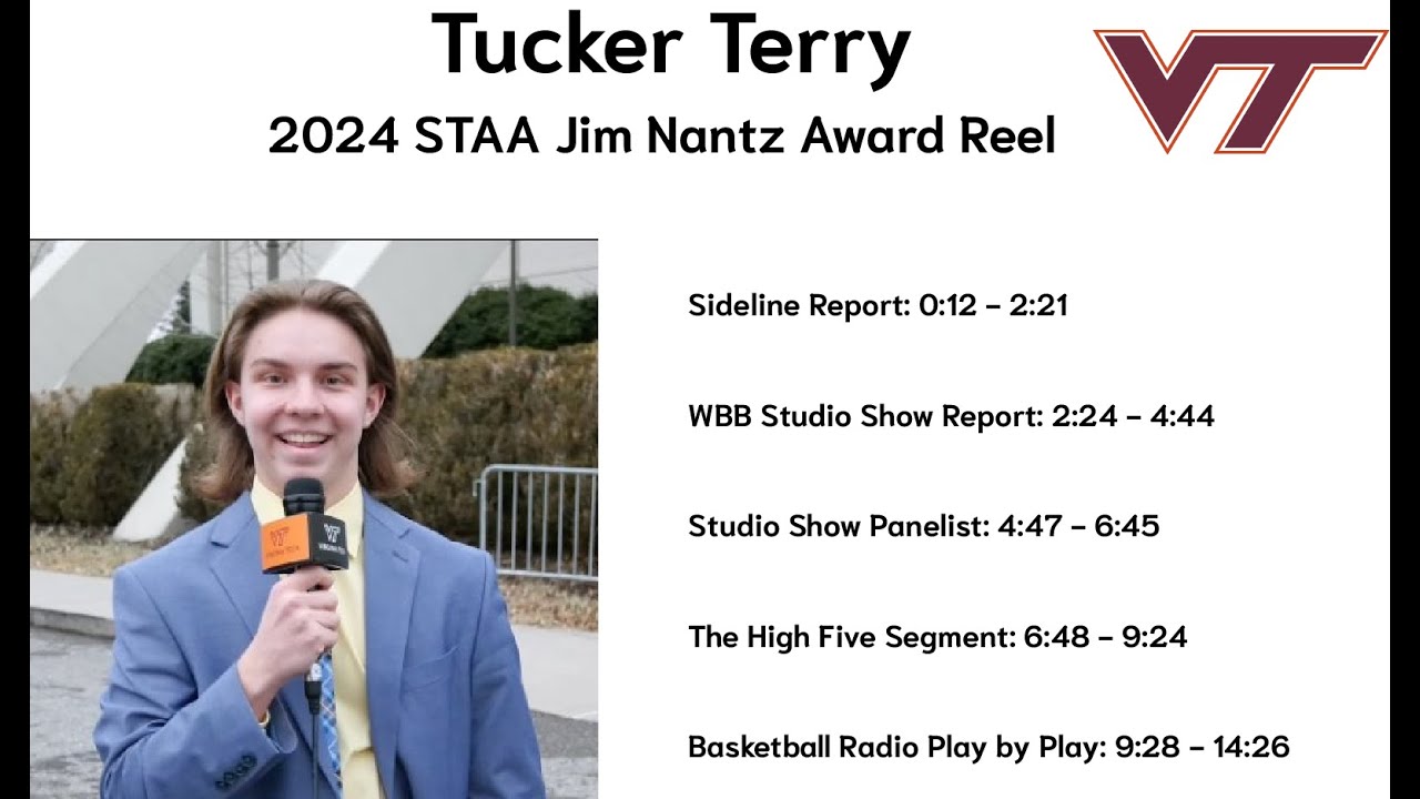 Tucker Terry 2024 STAA Jim Nantz Award Reel - YouTube