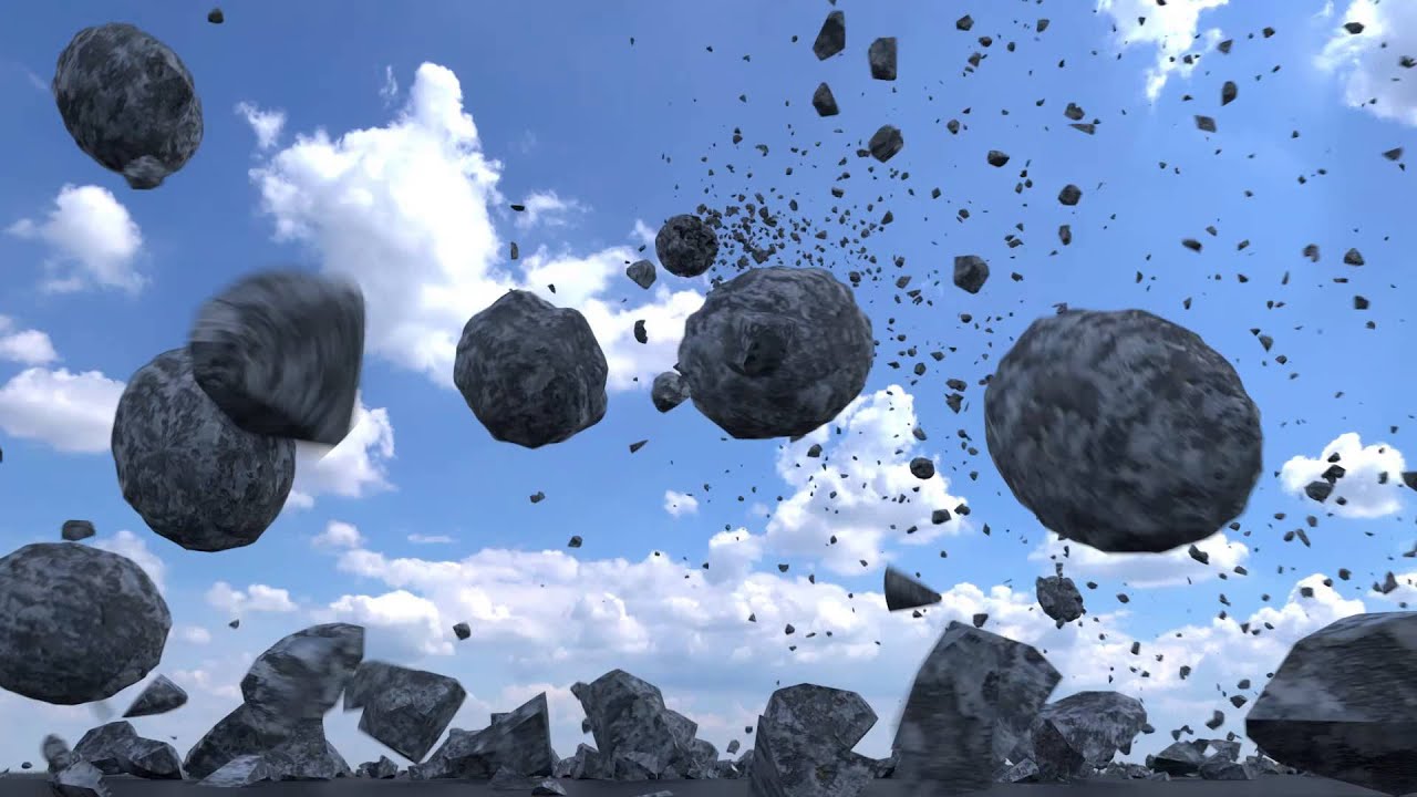 Thinking particles Bullet Physx - rocks - YouTube