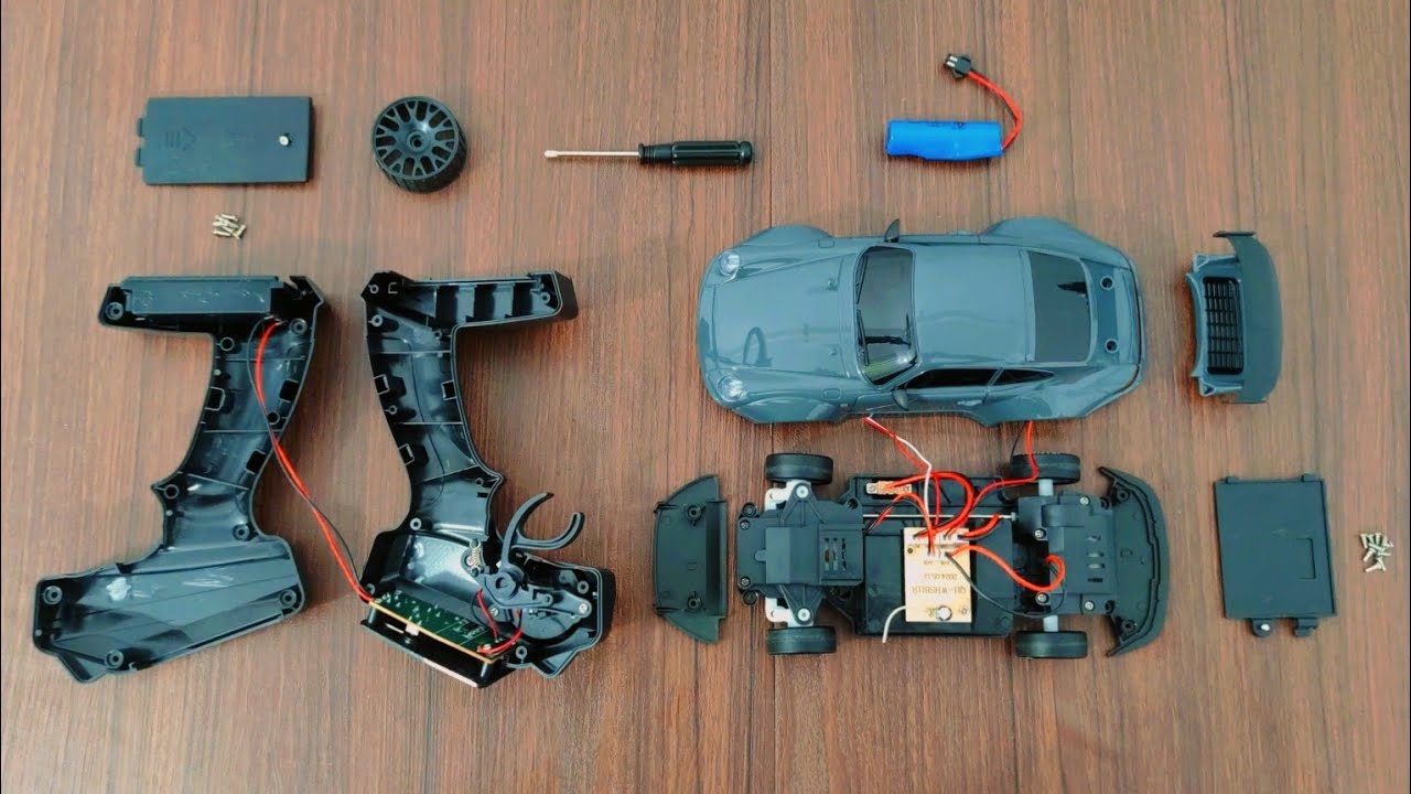 What's inside In Porsche Remote Control Drift Car? - YouTube