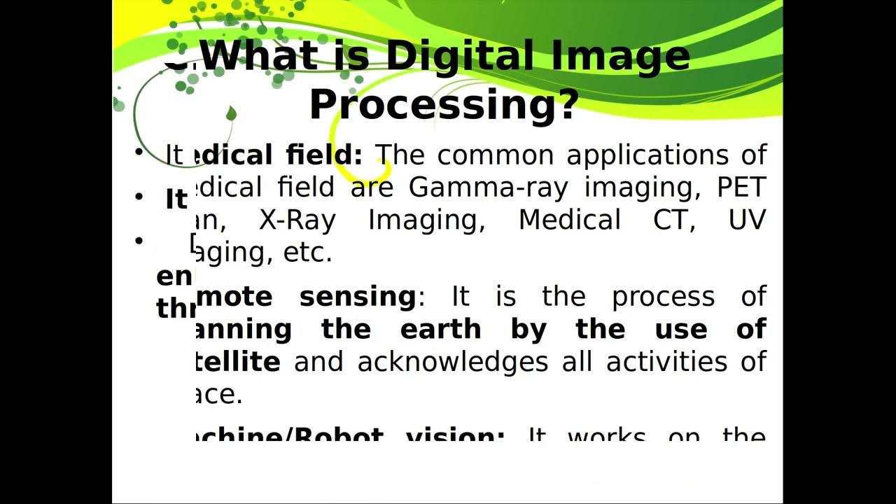 What is Digital image processing? - YouTube