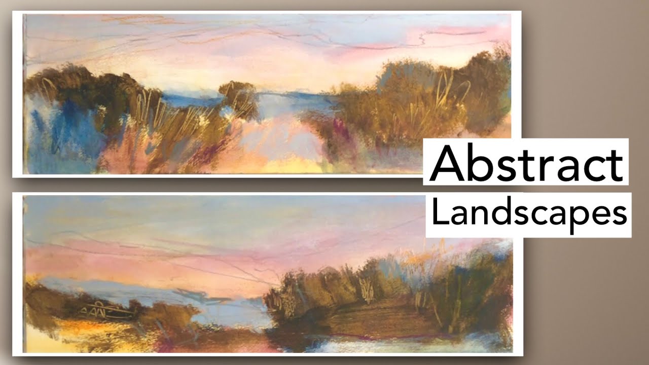 2 Abstract PANORAMIC Landscapes | Painting Demonstration - YouTube