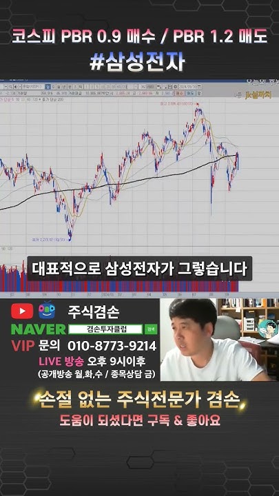 코스피 PBR 0.9 매수 / PBR 1.2 매도 #삼성전자 - YouTube
