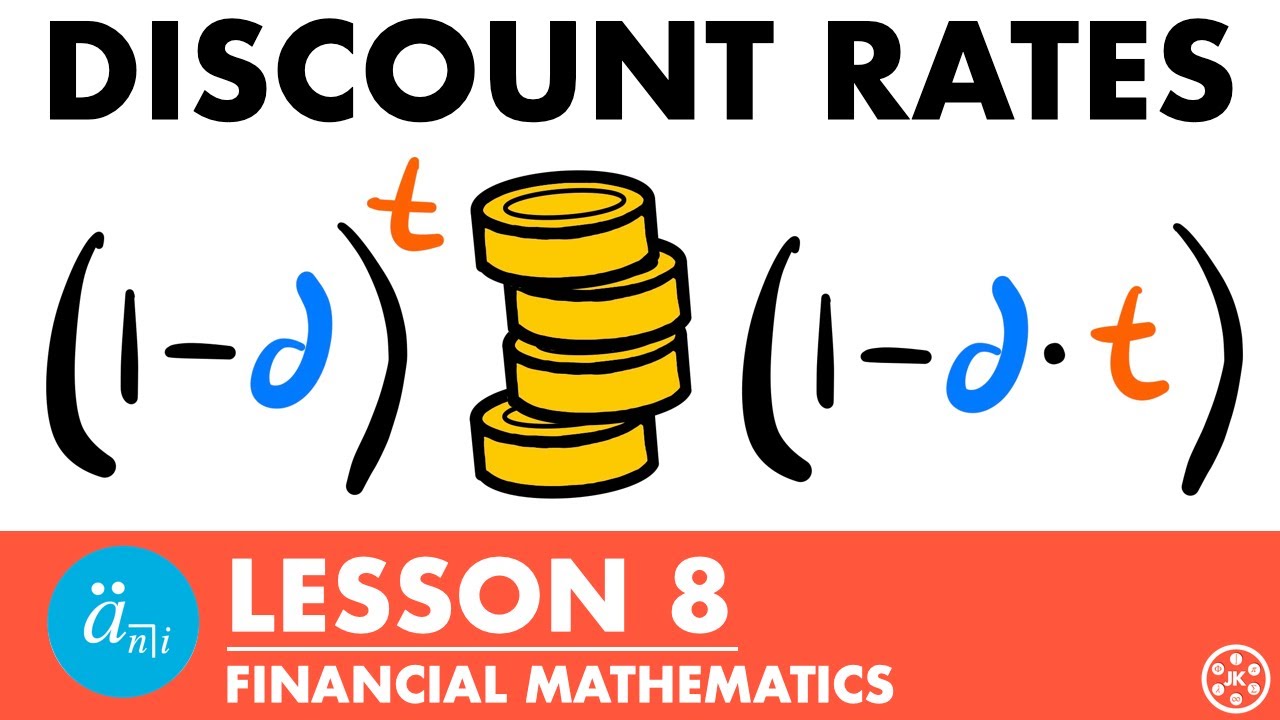 Discount Rates | Exam FM | Financial Mathematics Lesson 8 - JK Math ...
