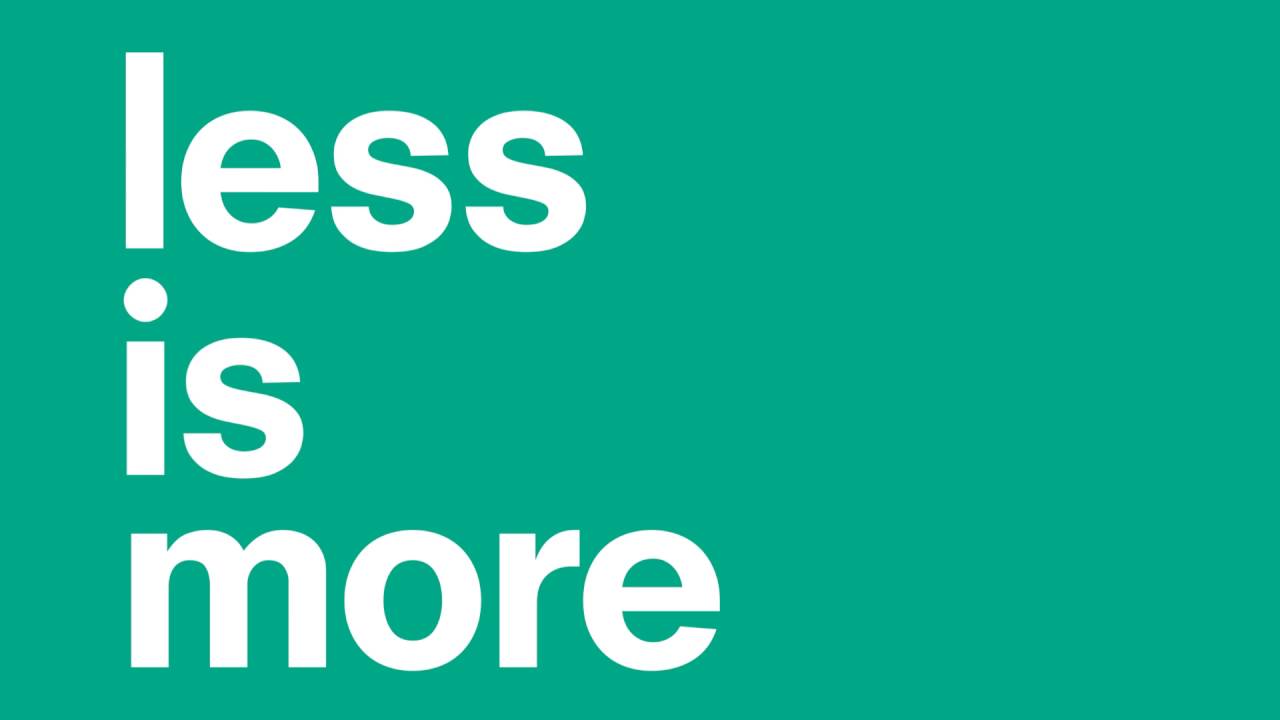 Less complexity, more simplicity. - YouTube