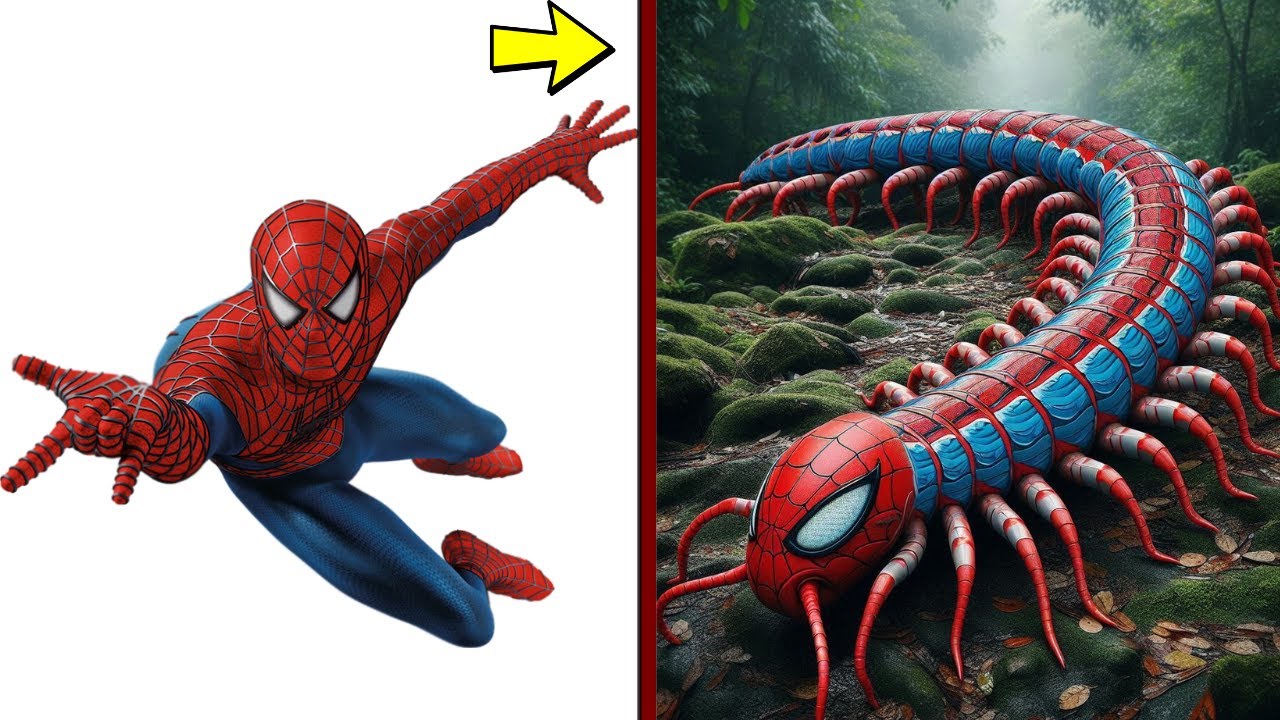 AVENGERS but SUPER MONSTER CENTIPEDE 👀👀👀 VENGERS 🔥 All Characters ...