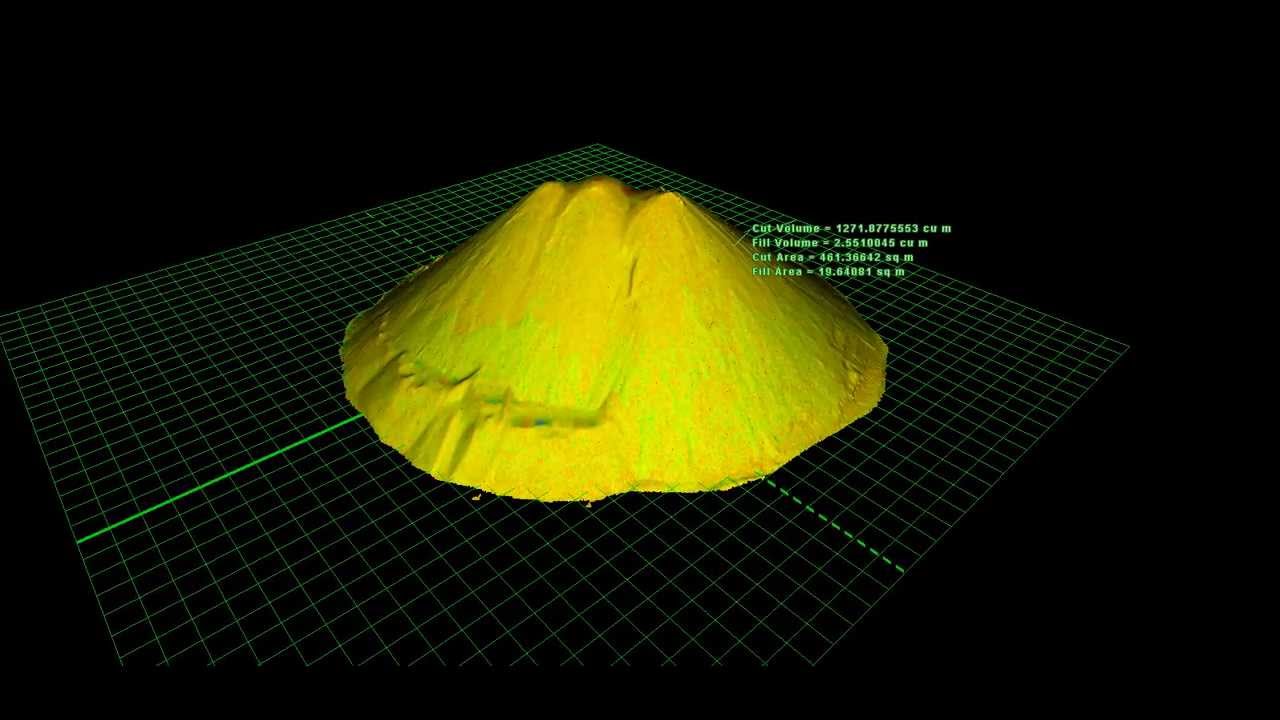 WATER VALLEY Aggregate Pile 3D Laser Scanning - YouTube