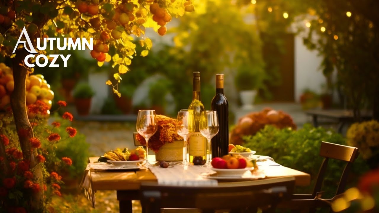 Relax At The Table With The Sound Of Falling Leaves And The Gentle Wind ...
