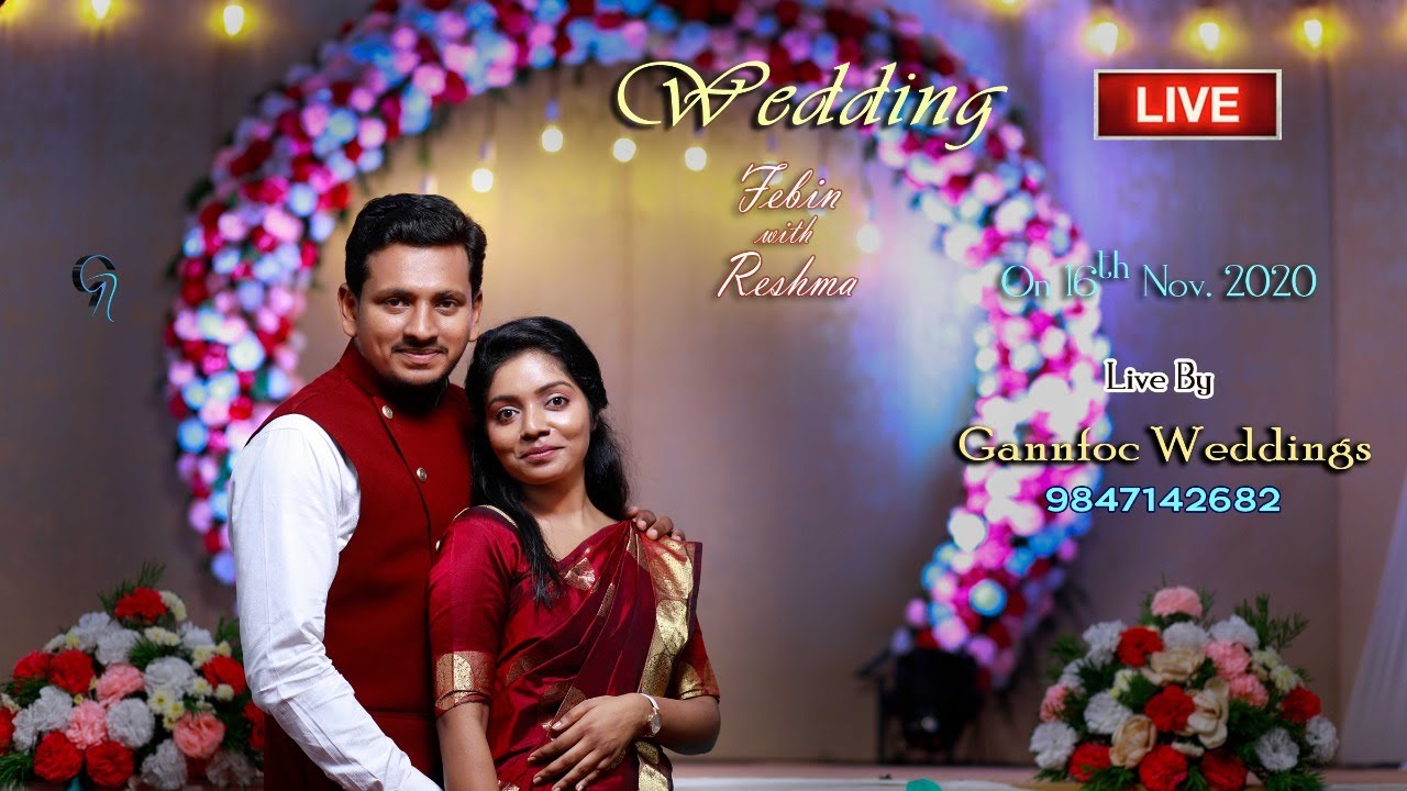 Gannfoc Weddings Live Febin & Reshma - YouTube