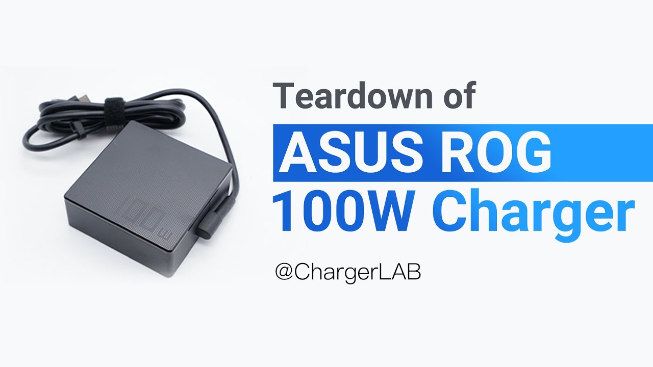 Teardown of ASUS ROG 100W USB-C Charger (AC100-00) - YouTube
