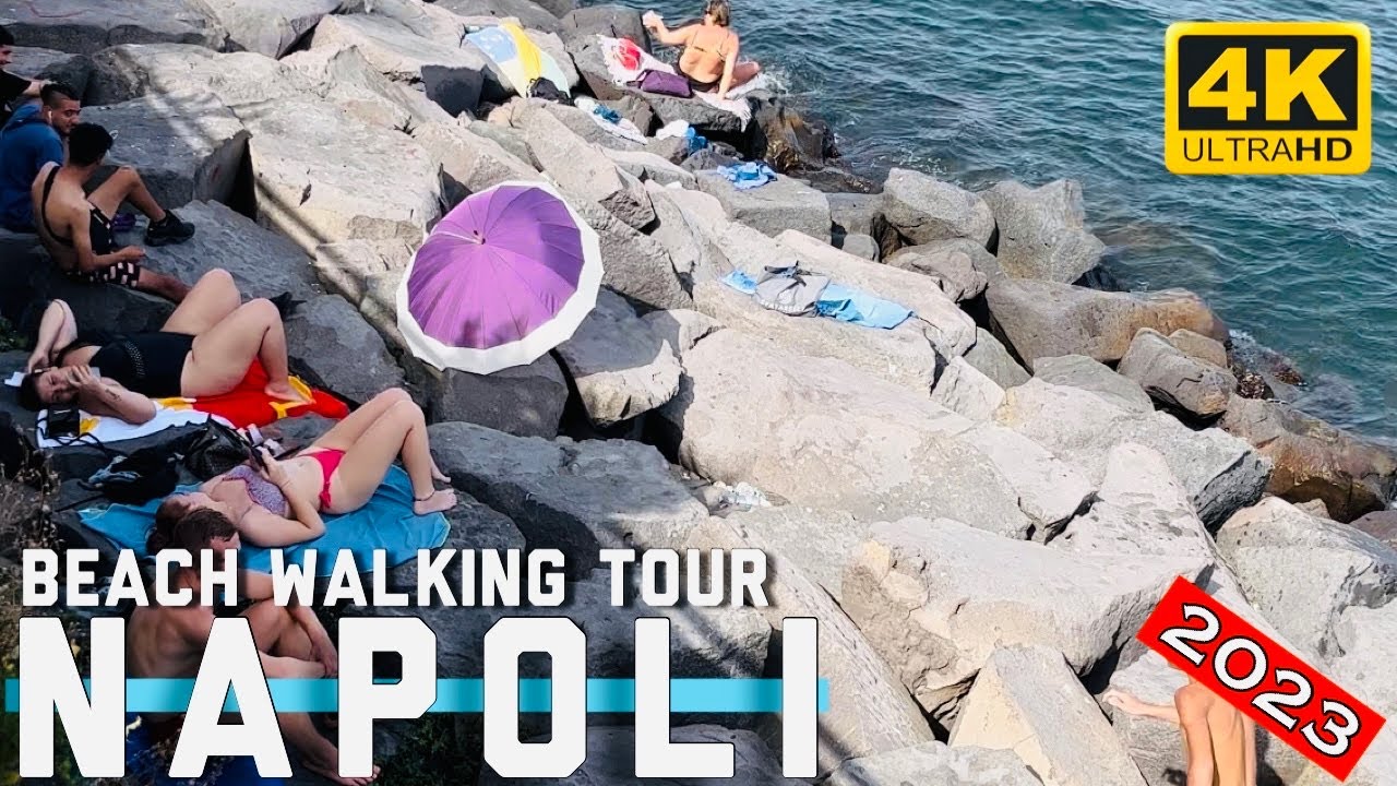 Italy beach walk | July 2023 | Spiaggia Napoli - 4k UHD - YouTube